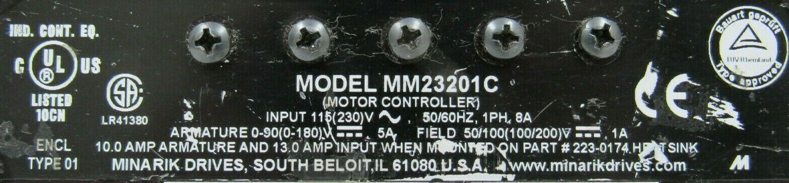 USED MINARIK MM23201C MOTOR CONTROLLER - SB Industrial Supply, Inc.