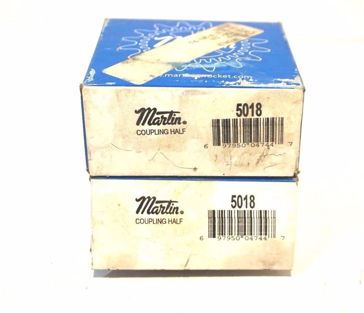 2 NEW MARTIN SPROCKET 5018 COUPLING HALF - SB Industrial Supply, Inc.