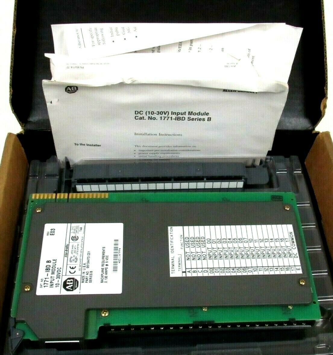 3 NEW ALLEN BRADLEY 1771-IBD INPUT MODULES SER.B 1771IBD - SB ...
