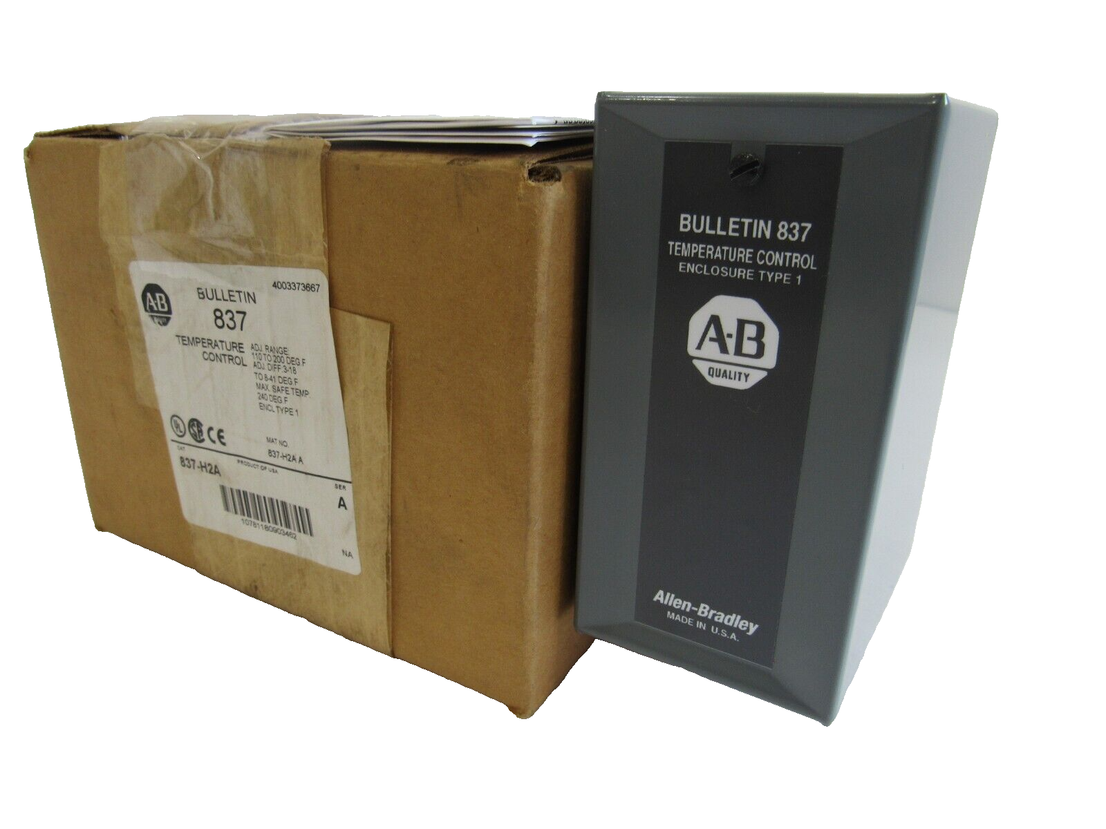 ALLEN BRADLEY 837-H2A TEMPERATURE CONTROL SER. A 837H2A - SB Industrial ...