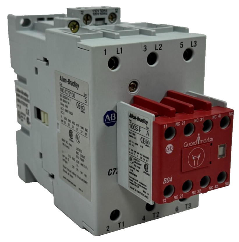 NEW ALLEN BRADLEY 100S-C72D14C SAFETY CONTACTOR 110-120V 50/60HZ 100 ...