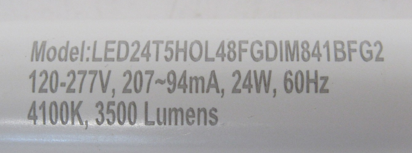 NEW BOX OF 25 LEDVANCE LED24T5HOL48FGDIM841BFG2 LED T5HO 4200 LUMENS ...