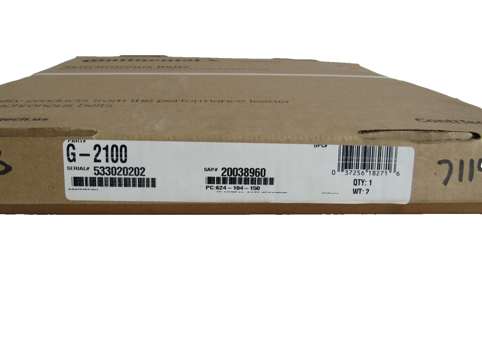 NEW CONTINENTAL G-2100 SYNCHRONOUS BELTS G2100 - SB Industrial Supply, Inc.