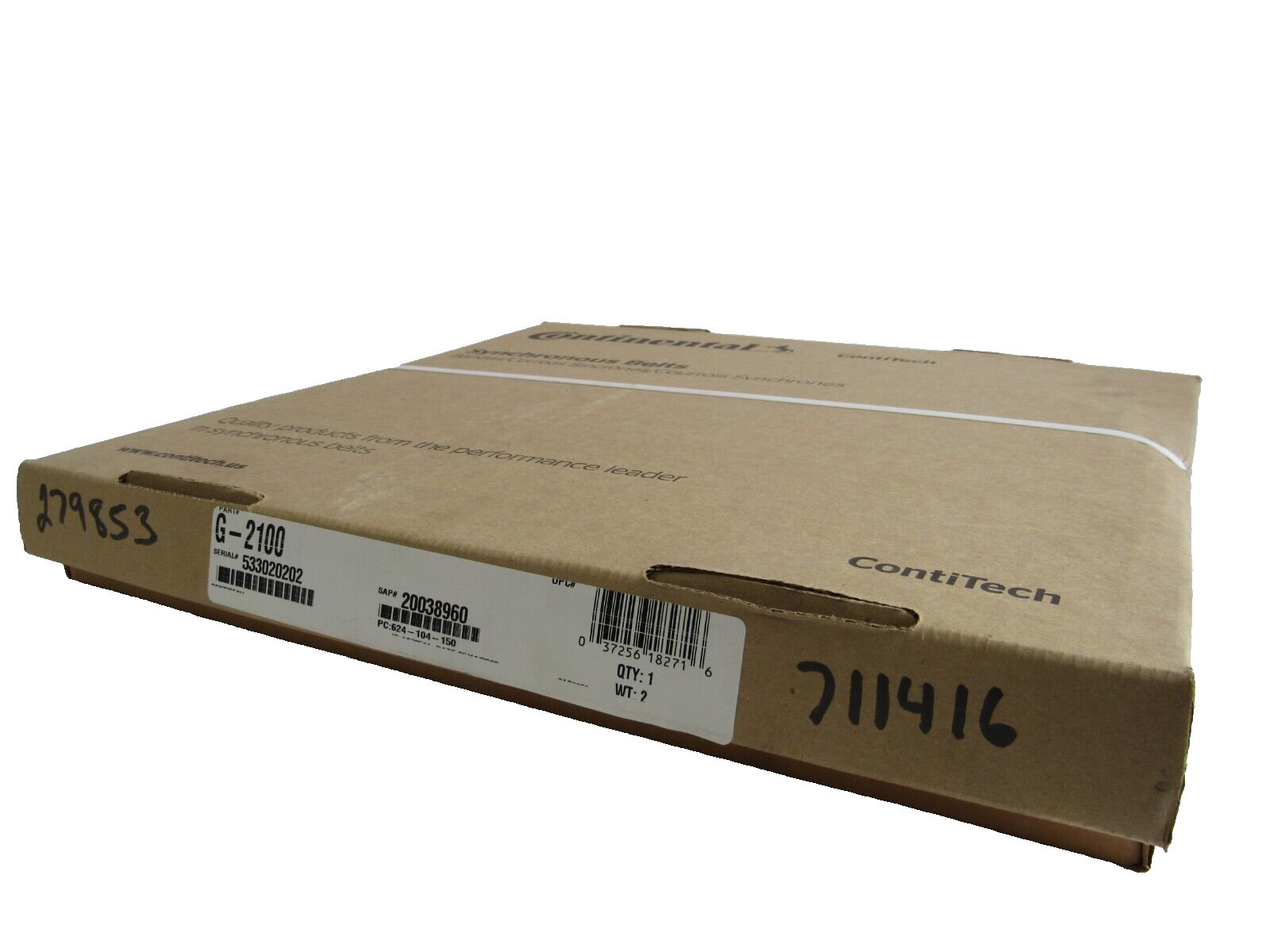 NEW CONTINENTAL G-2100 SYNCHRONOUS BELTS G2100 - SB Industrial Supply, Inc.