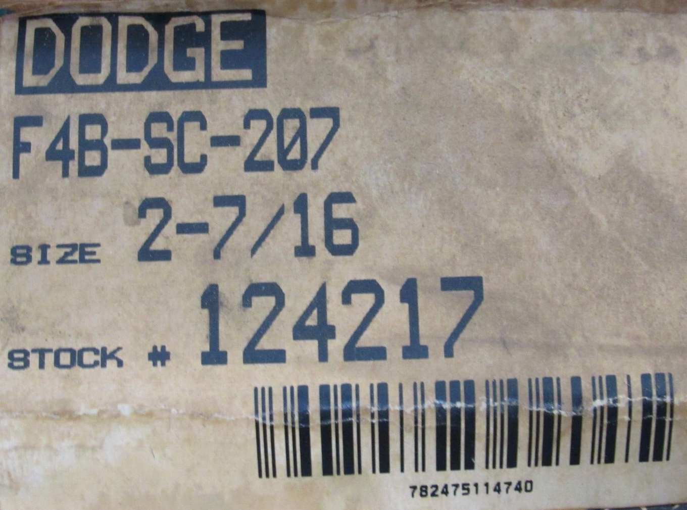 NEW DODGE F4B-SC-207 FLANGE BLOCK BEARING 2-7/16" 124217 F4BSC207 - SB ...