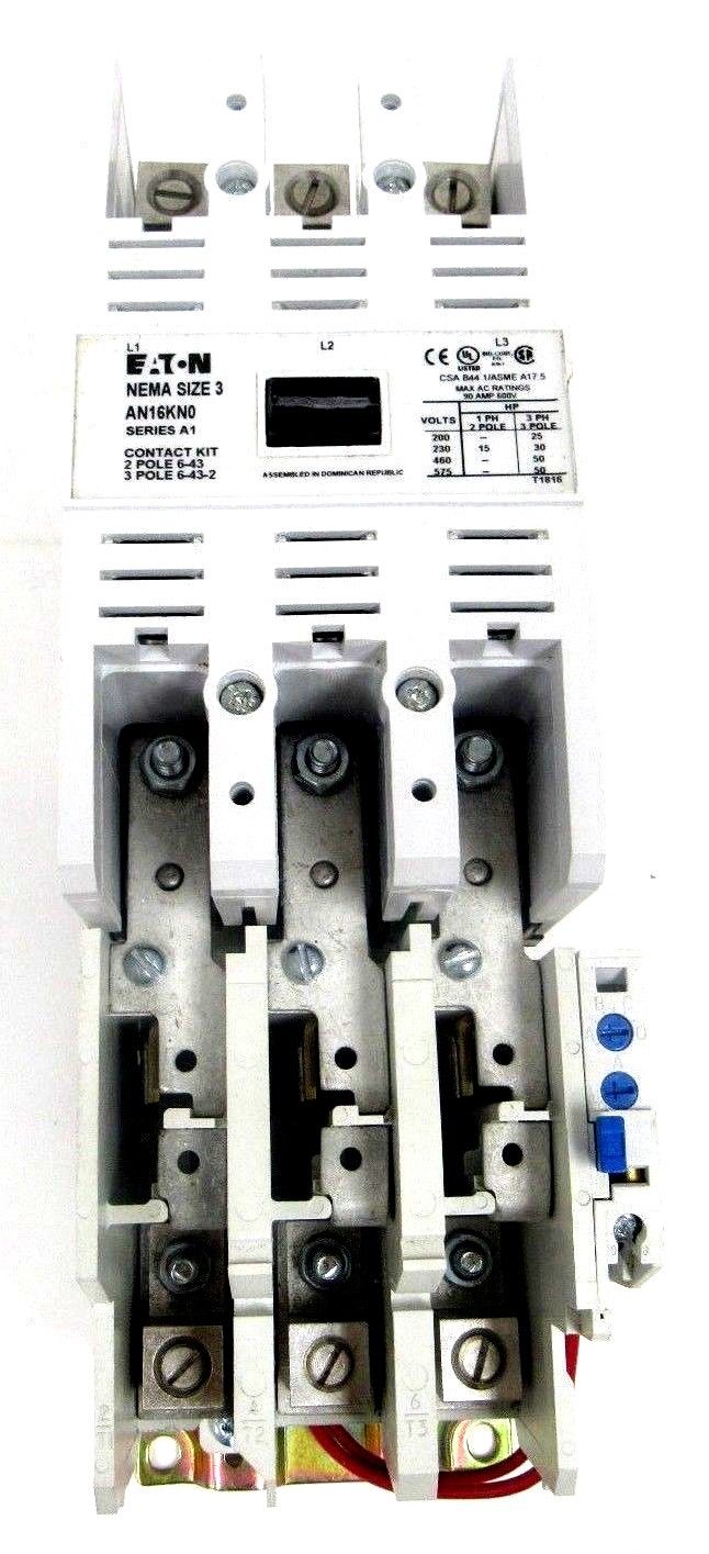 NEW EATON AN16KN0 STARTER SIZE 3 90A 3 POLE - SB Industrial Supply, Inc.