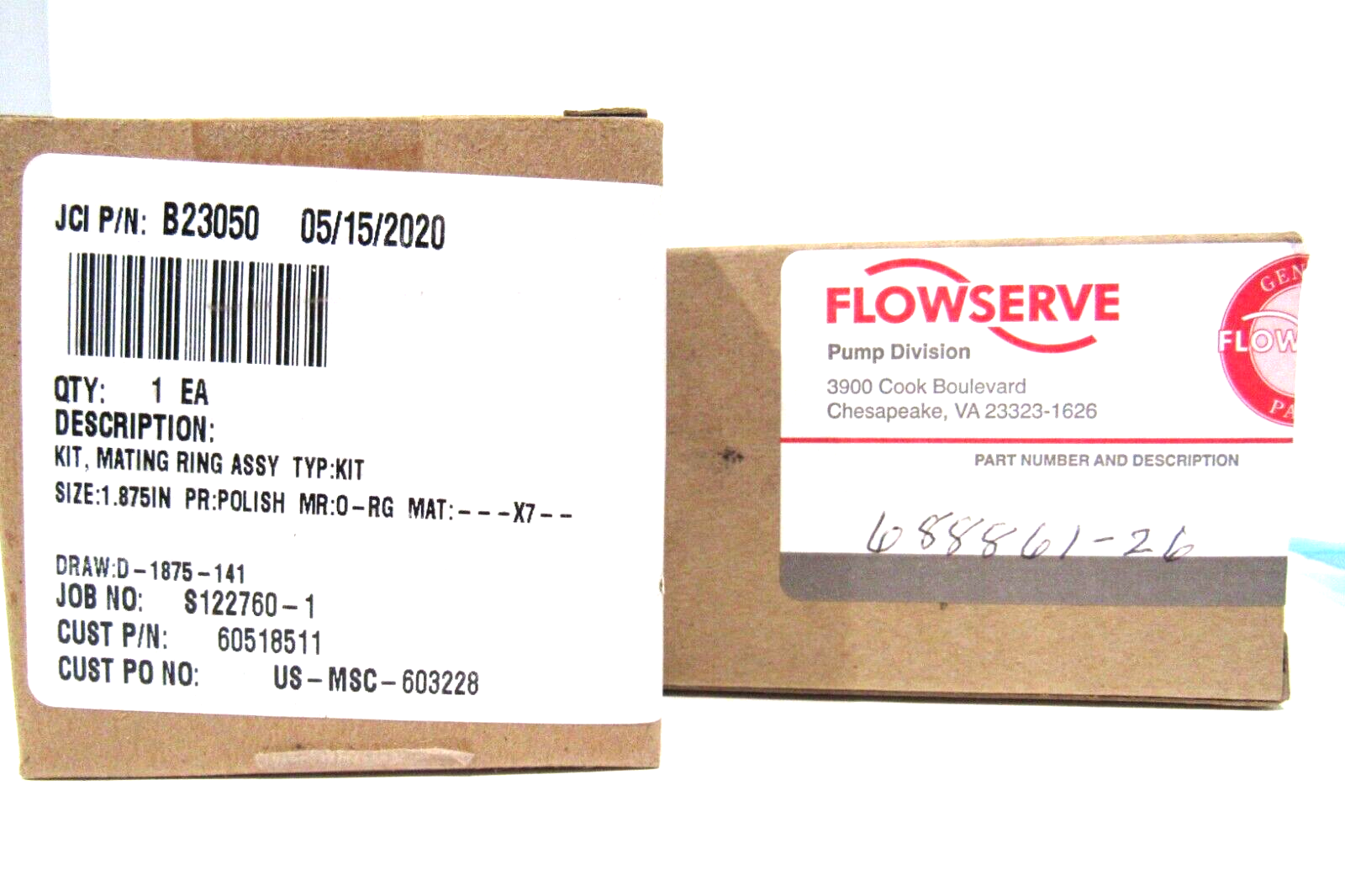 NEW FLOWSERVE CPM10467B MECHANICAL SEAL KIT - SB Industrial Supply, Inc.