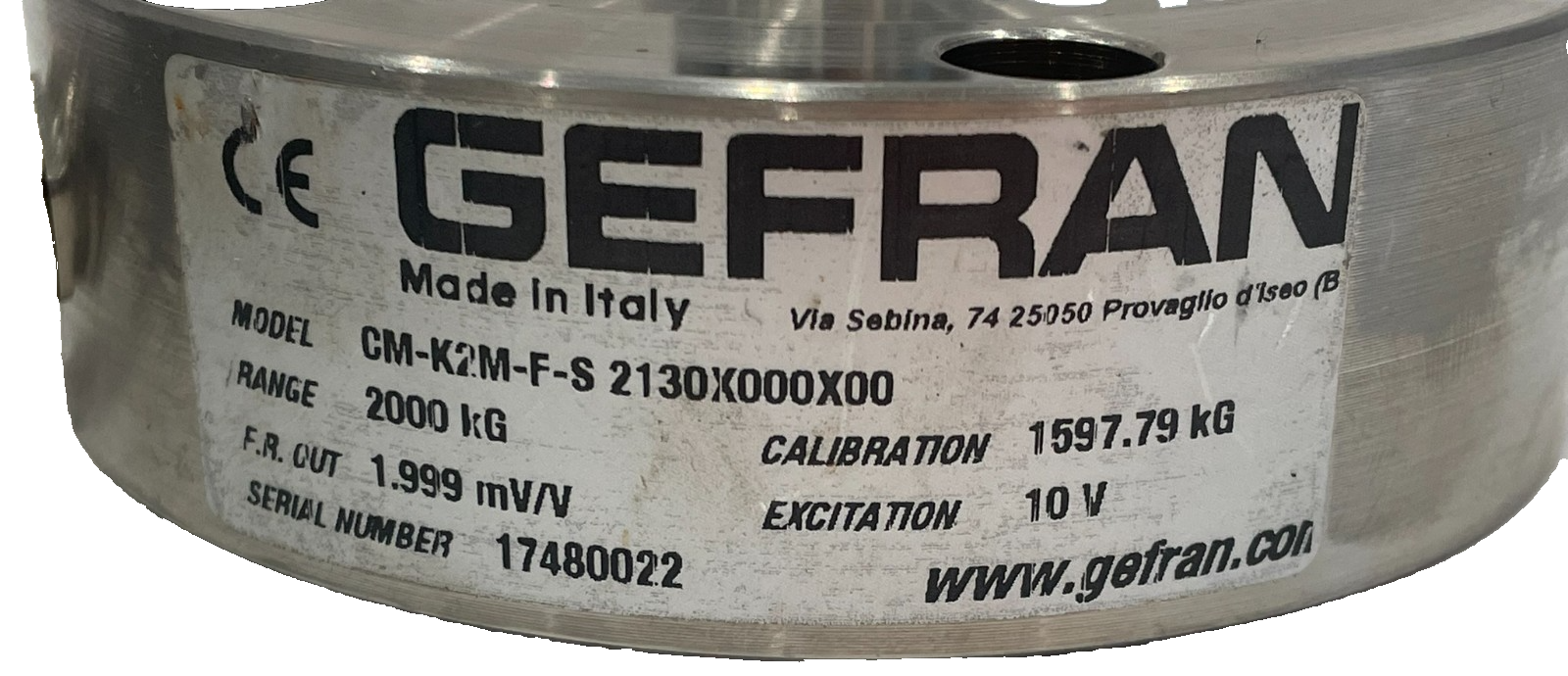 NEW GEFRAN CM-K2M-F-S 2130X000X00 TRANSDUCER LOAD CELL ...