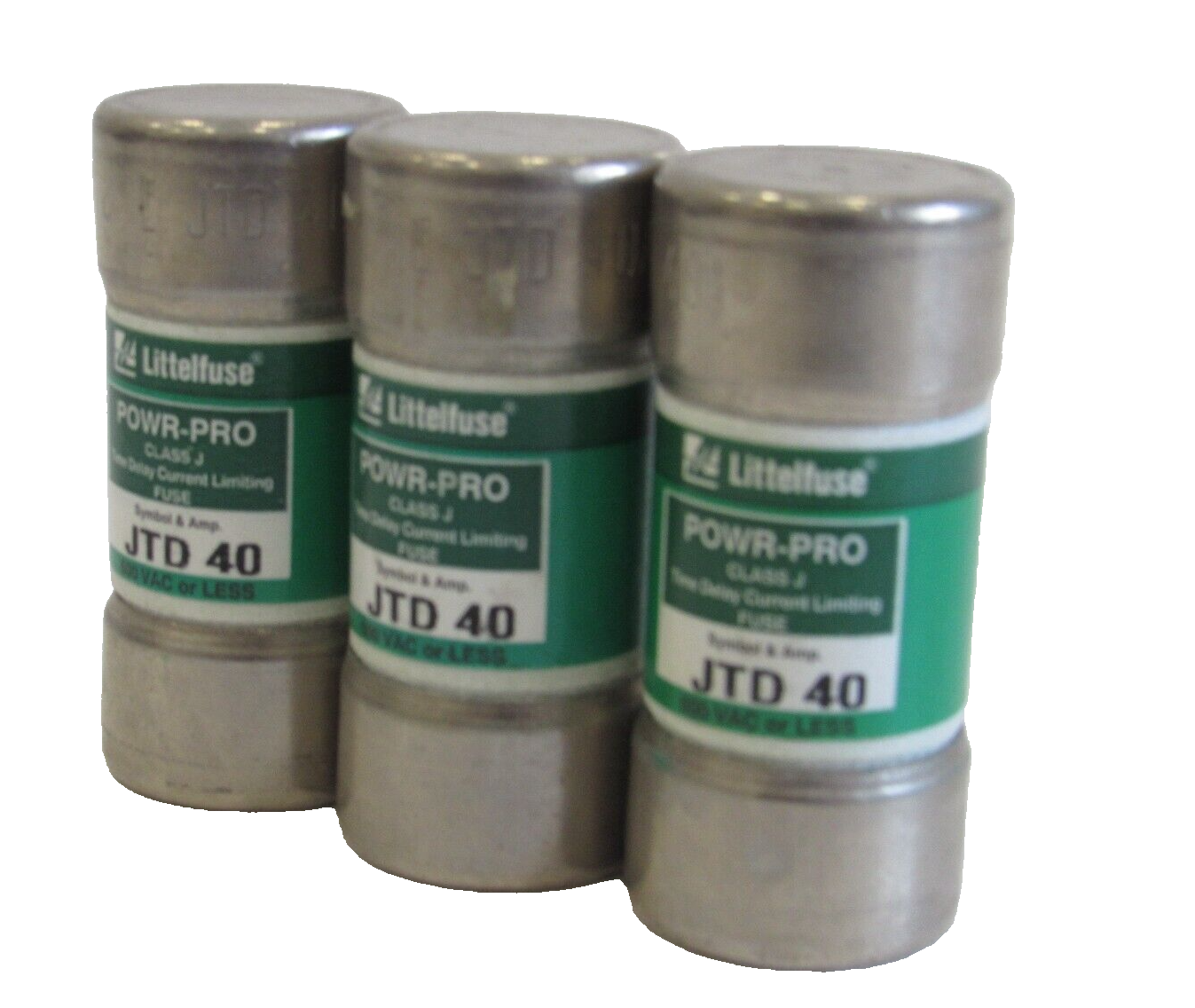 NEW LITTELFUSE JTD-40 FUSES 40 AMP CLASS J JTD40 LOT OF 3 - SB ...