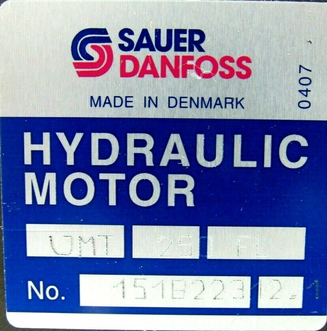 NEW SAUER DANFOSS UMT-250-FL HYDRAULIC MOTOR MCCORMICK 230458A1 - SB ...