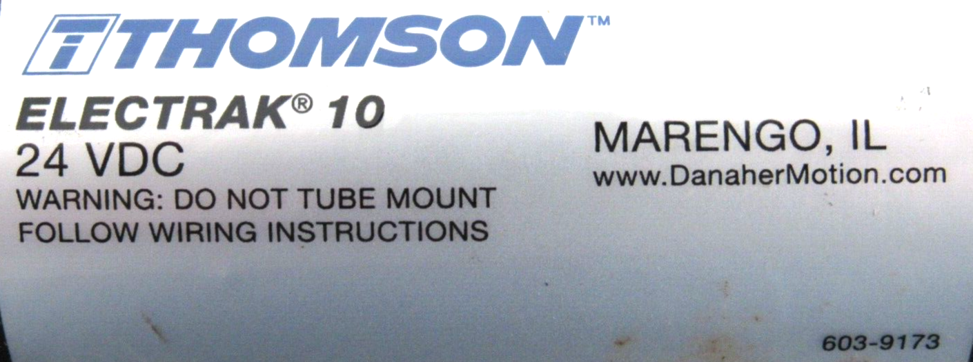NEW THOMPSON D24-05B5-04 ELECTRAK 10 ACTUATOR 4" STROKE 24VDC 500LB ...