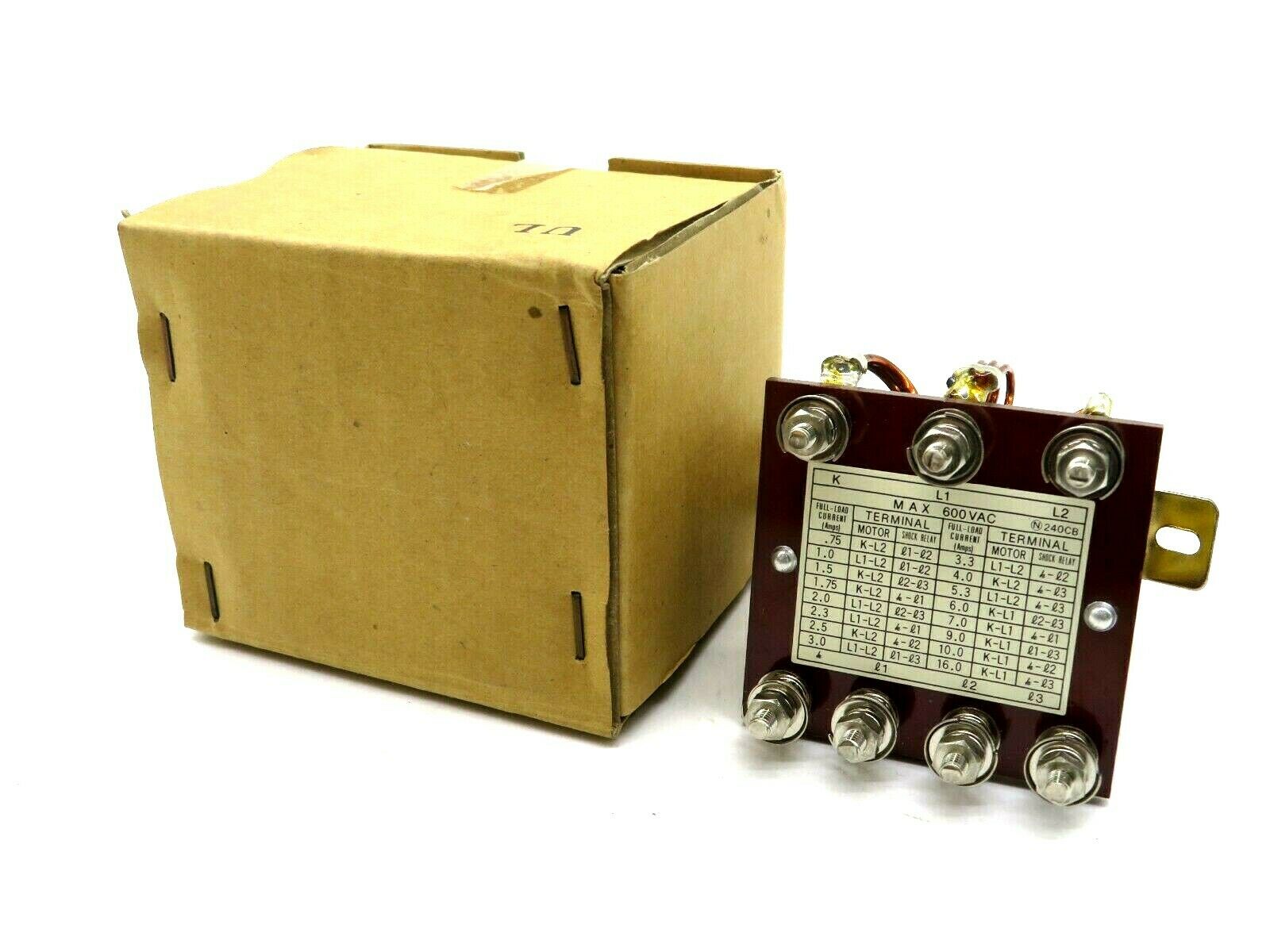 NEW TSUBAKIMOTO CHAIN CO. IAC 5MA CURRENT TRANSFORMER SHOCK RELAY - SB ...