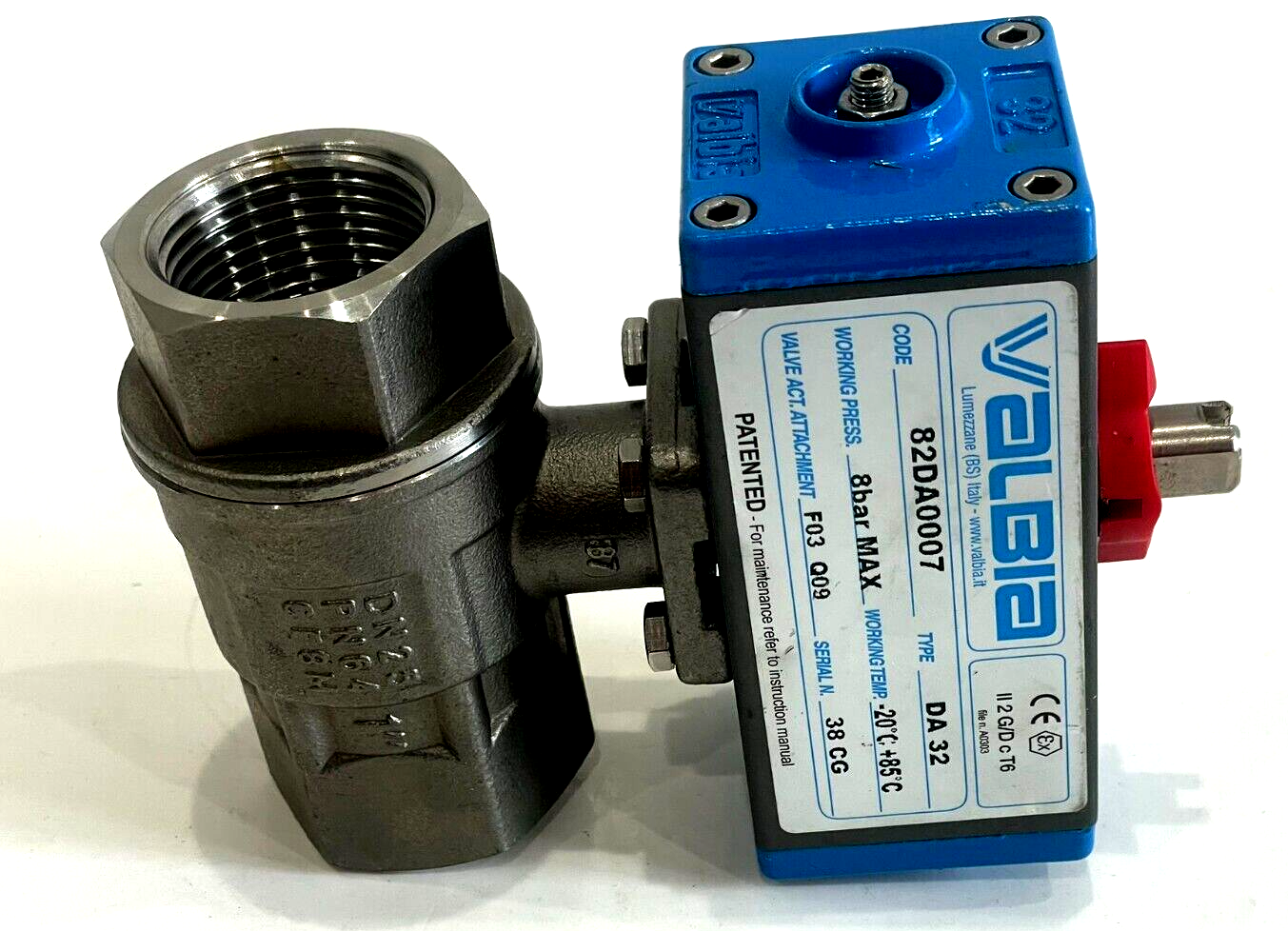 NEW VALBIA 82DA0007 PNEUMATIC ACTUATOR W/ VALVE ATTACHMENT FO3 QO9 - SB ...