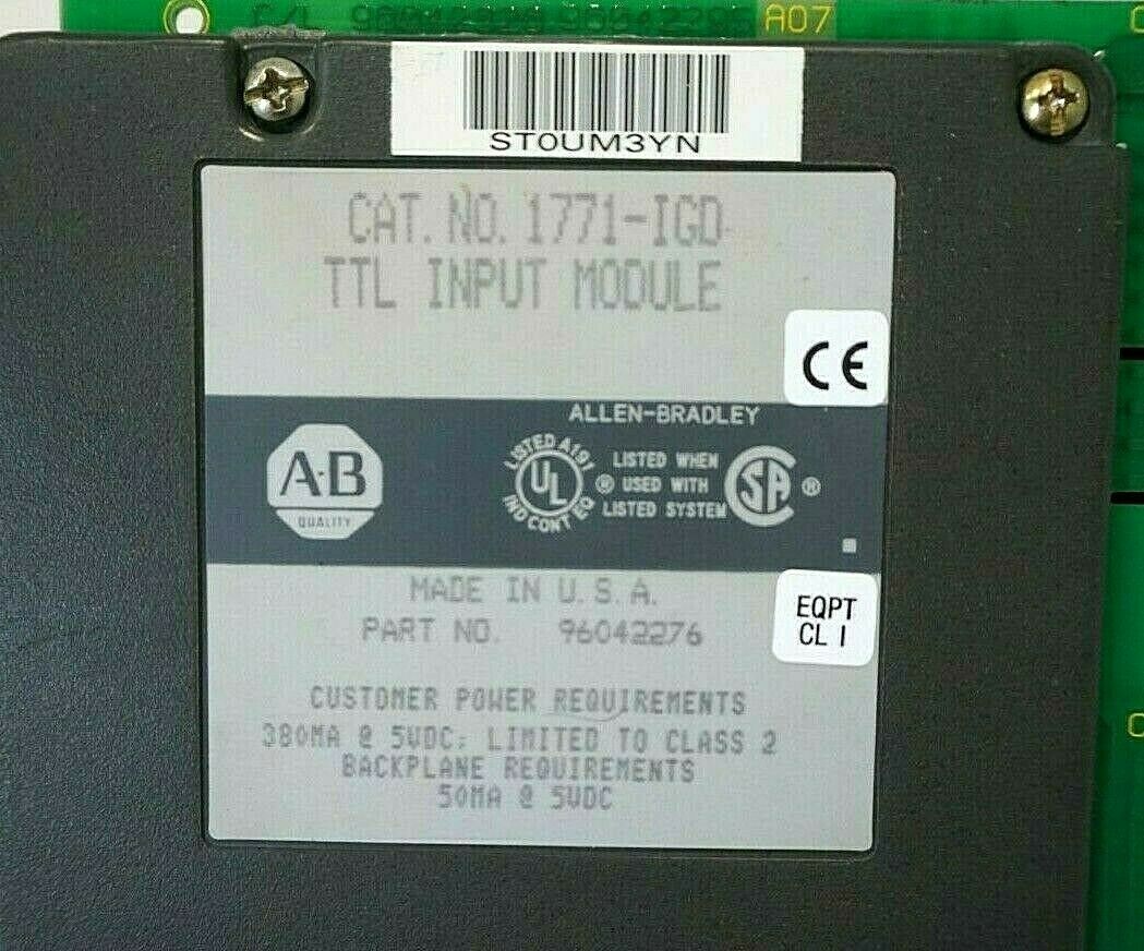 REPAIRED ALLEN BRADLEY 1771-IGD INPUT MODULE 1771IGD - SB Industrial ...