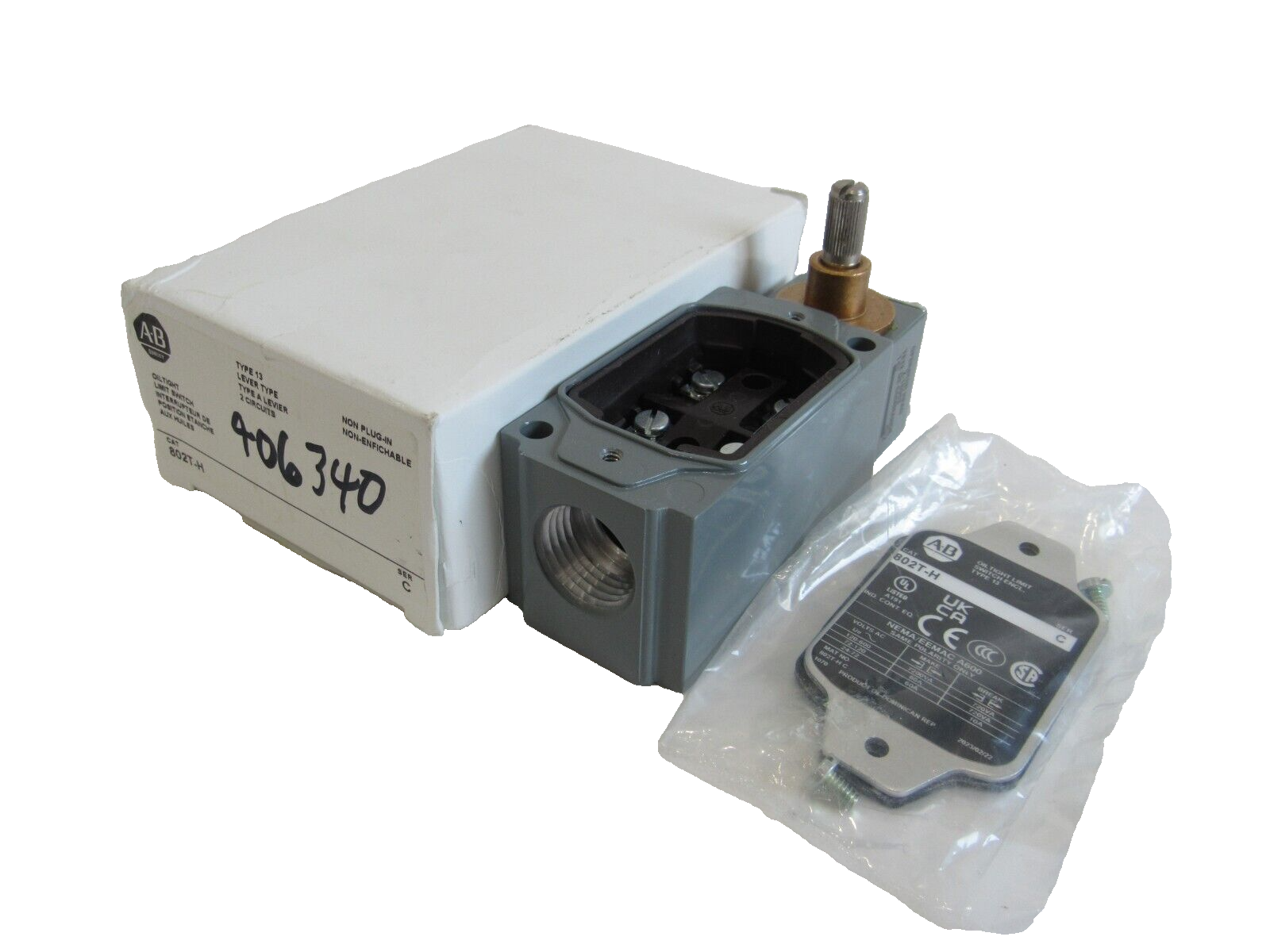 ALLEN BRALEY 802T-H LIMIT SWITCH 802TH SERIES C NEW, SURPLUS - SB ...