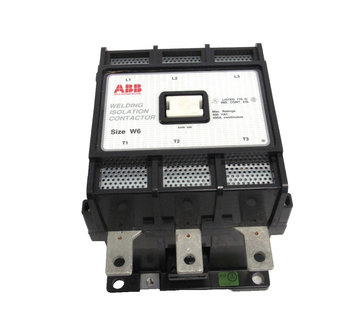 NEW ABB EHW550C-1L CONTACTOR SIZE W6 SK827006-AF EHW550C1L - SB ...