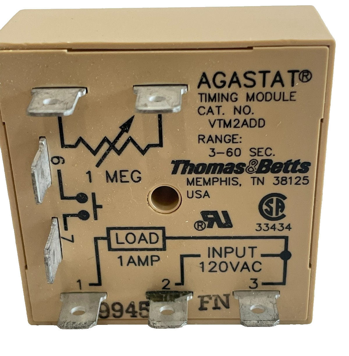 NEW AGASTAT VTM2ADD TIME DELAY RELAY - SB Industrial Supply, Inc.