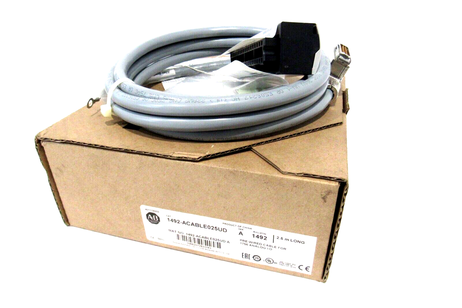 NEW ALLEN BRADLEY 1492-ACABLE025UD PRE-WIRED CABLE SER.A ...