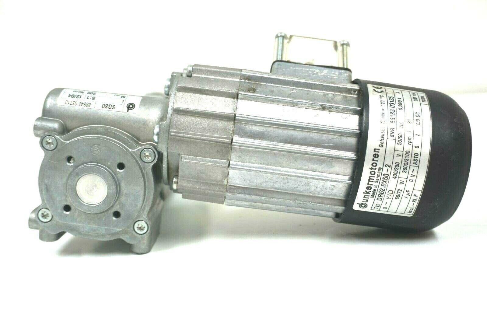 NEW DUNKERMOTOREN DR62.0X60-2 PLG70 88857-01538 SG80 SERVO GEAR MOTOR ...