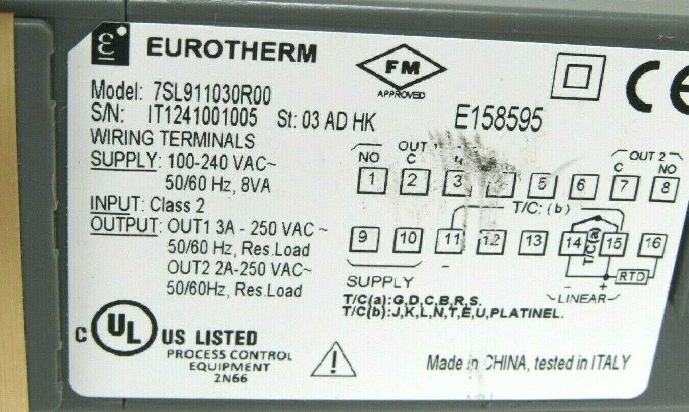 NEW EUROTHERM 7SL911030R00 LIMITROL 7SL LIMIT ALARM CONTROLLER - SB ...