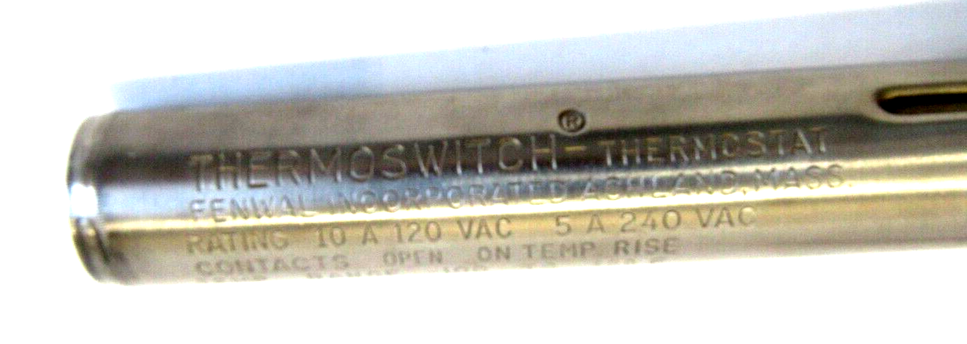 NEW FENWAL 18002-21 THERMOSWITCH THERMOSTAT 1800221 - SB Industrial ...
