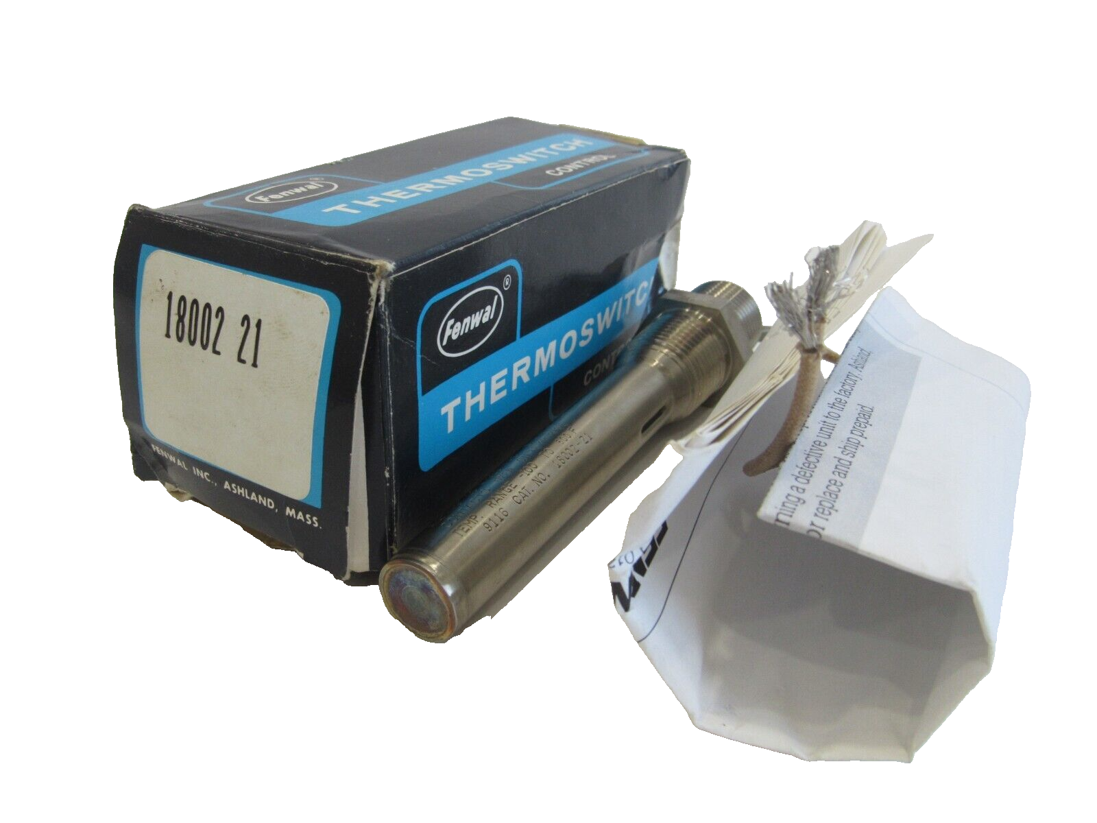 NEW FENWAL 18002-21 THERMOSWITCH THERMOSTAT 1800221 - SB Industrial ...