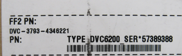 NEW FISHER DVC-3793-4346221 VALVE POSITIONER DVC6200 DVC37934346221 ...