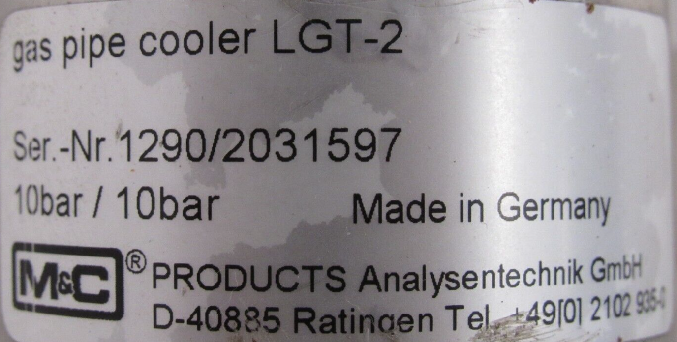 NEW M&C LGT-2 GAS PIPE COOLER LGT2 - SB Industrial Supply, Inc.