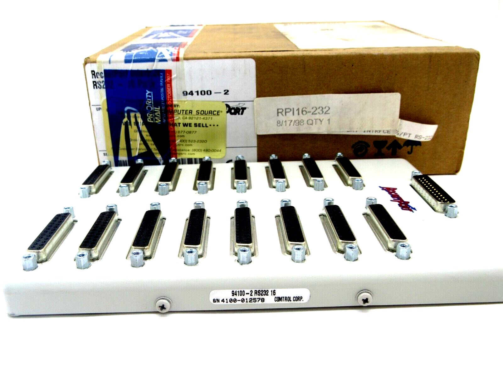NEW ROCKETPORT 94100-2 INTERFACE CONVERTER 16 PORTS RS232 941002 - SB ...
