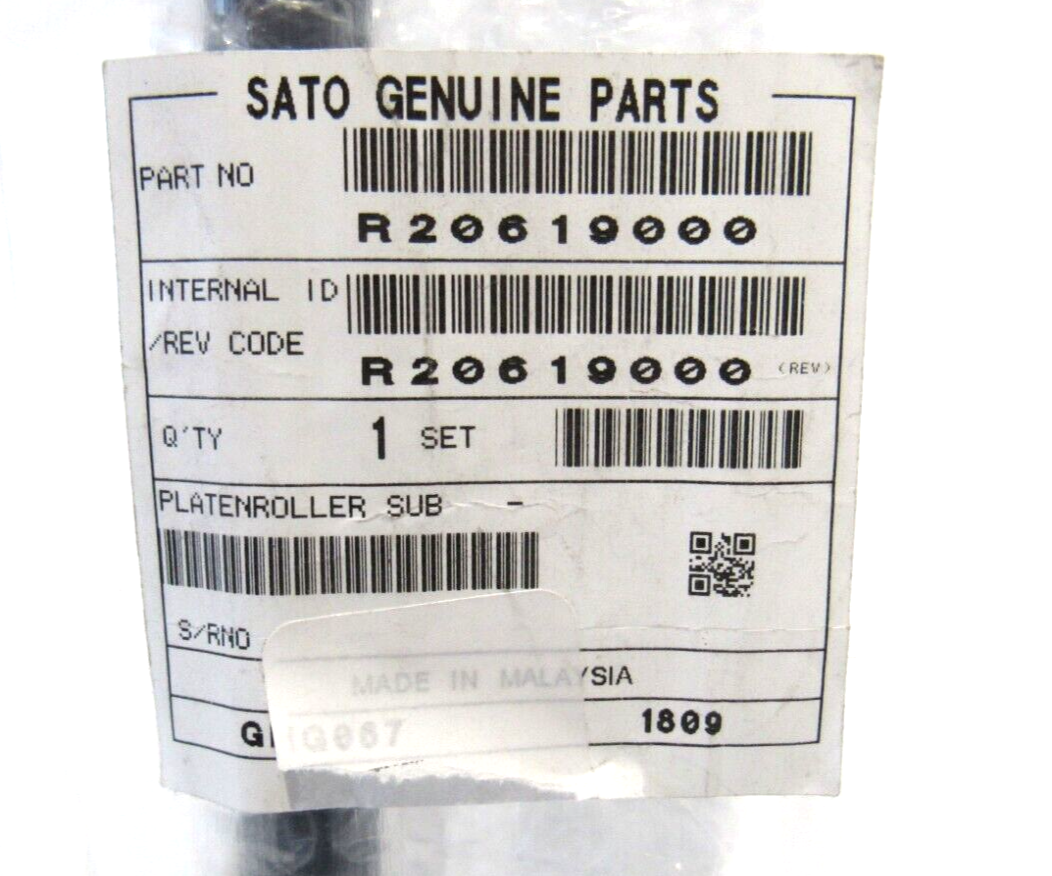 NEW SATO R20619000 PLATEN ROLLER - SB Industrial Supply, Inc.