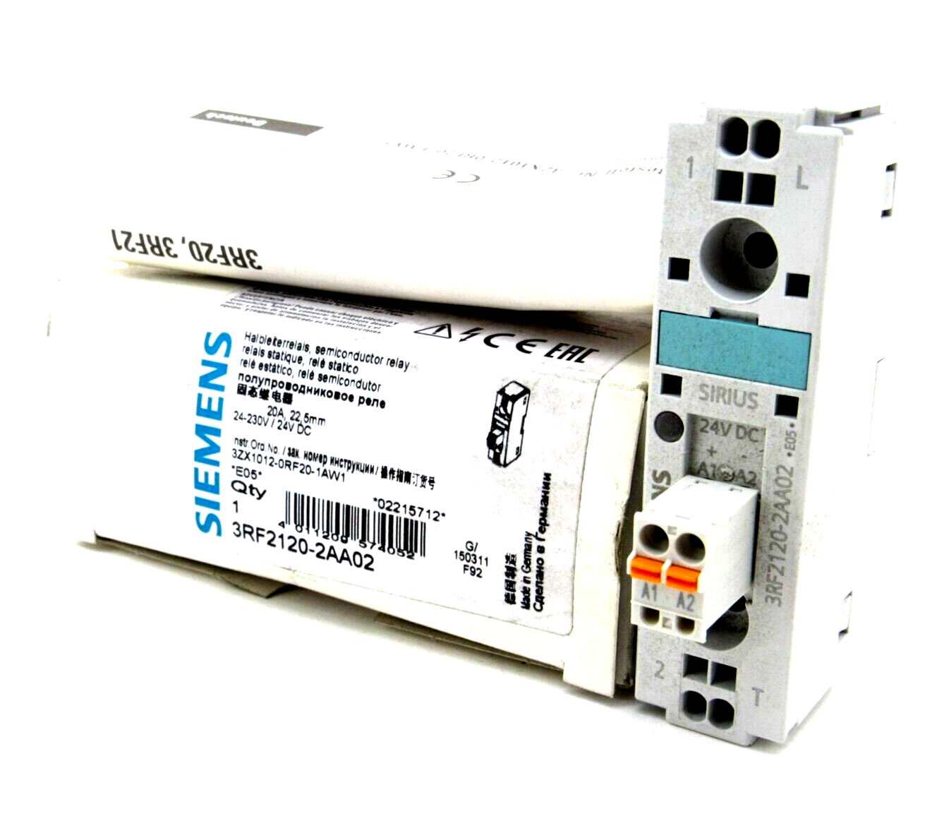 NEW SIEMENS 3RF2120-2AA02 SOLID-STATE RELAY 3RF21202AA02 - SB ...