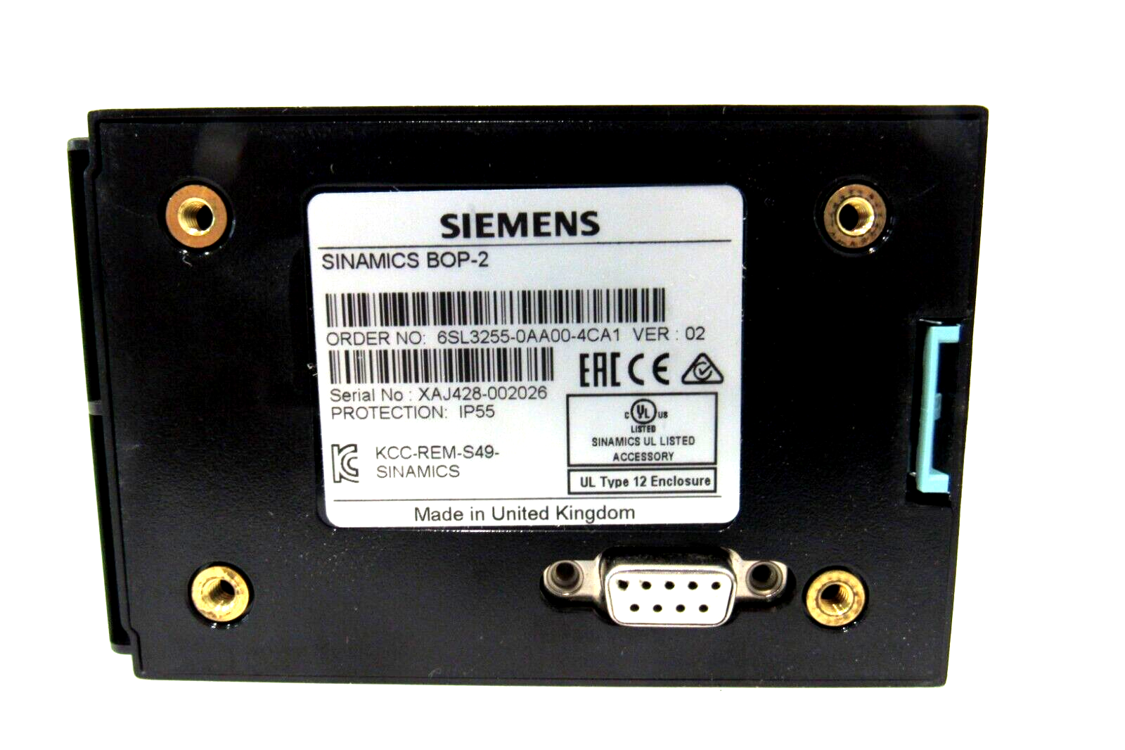 NEW SIEMENS 6SL3255-0AA00-4CA1 OPERATOR PANEL 6SL32550AA004CA1 - SB ...