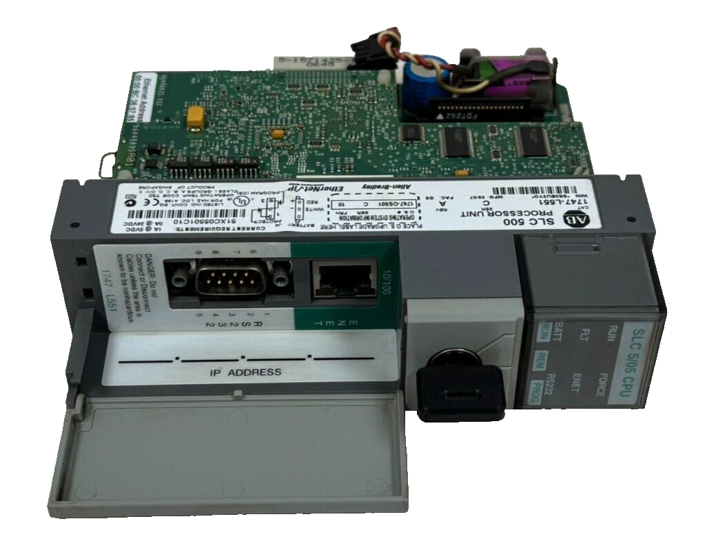 USED ALLEN BRADLEY 1747-L551 PROCESSOR UNIT SER. C REV. A PRE-OWNED ...