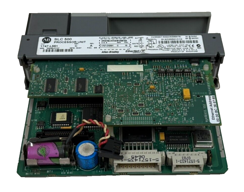 USED ALLEN BRADLEY 1747-L551 PROCESSOR UNIT SER. C REV. A PRE-OWNED ...