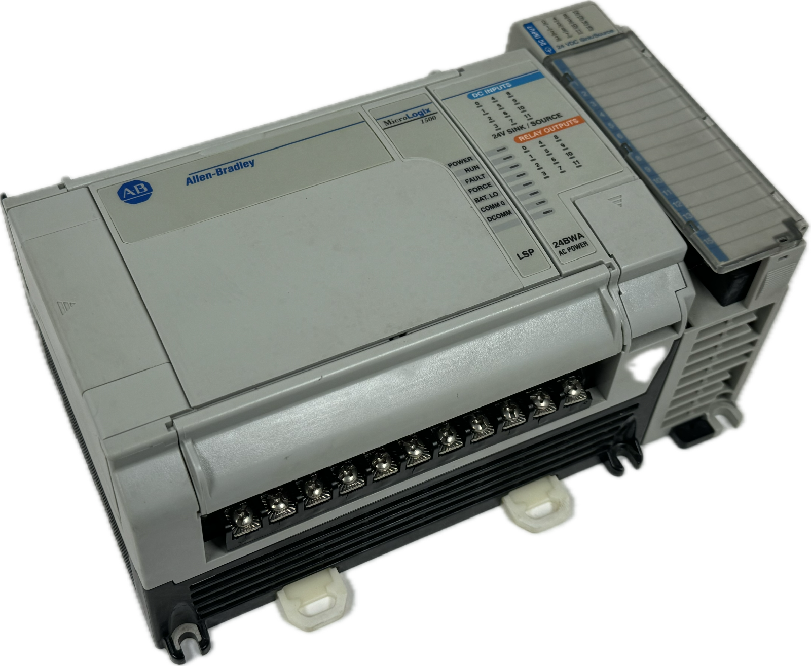 USED ALLEN BRADLEY 1764-24BWA MICROLOGIX BASE W/ 1764-LSP AND 1769-IQ16 ...