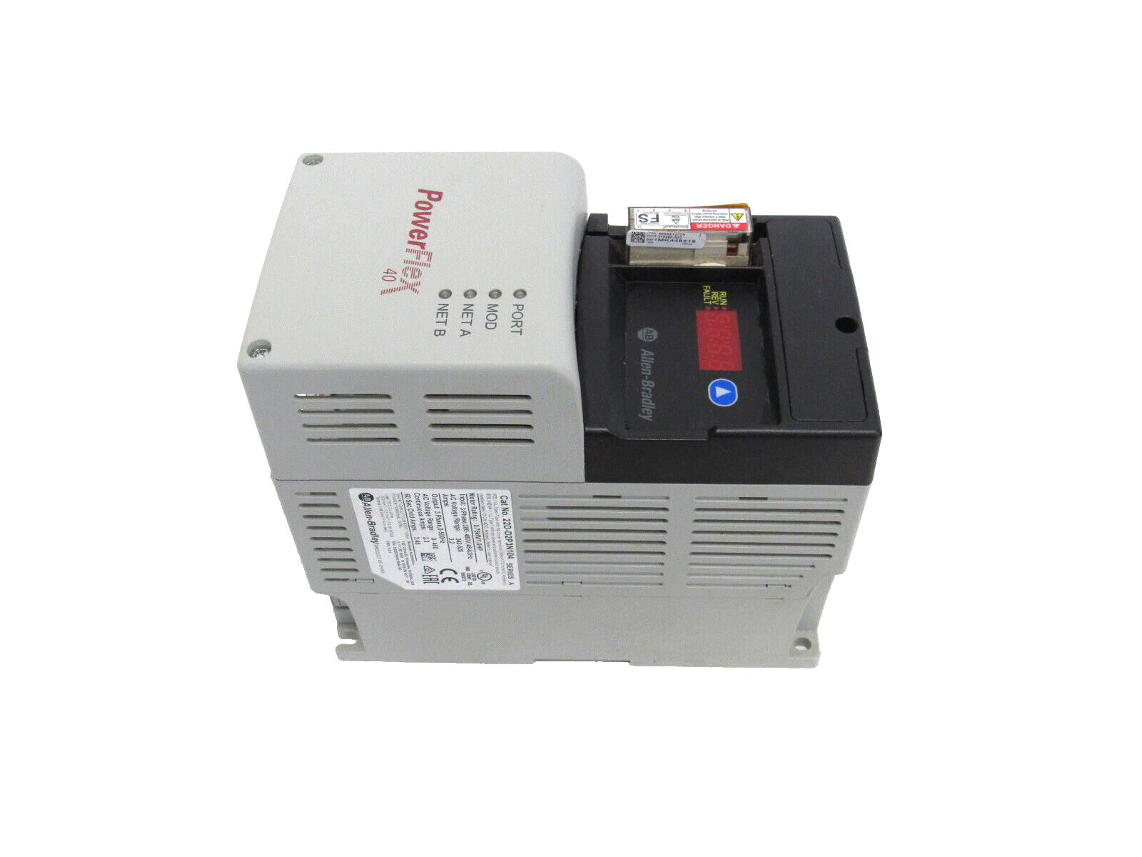 USED ALLEN BRADLEY 22D-D2P3N104 POWERFLEX 40 DRIVE 1.0HP 22DD2P3N104 ...