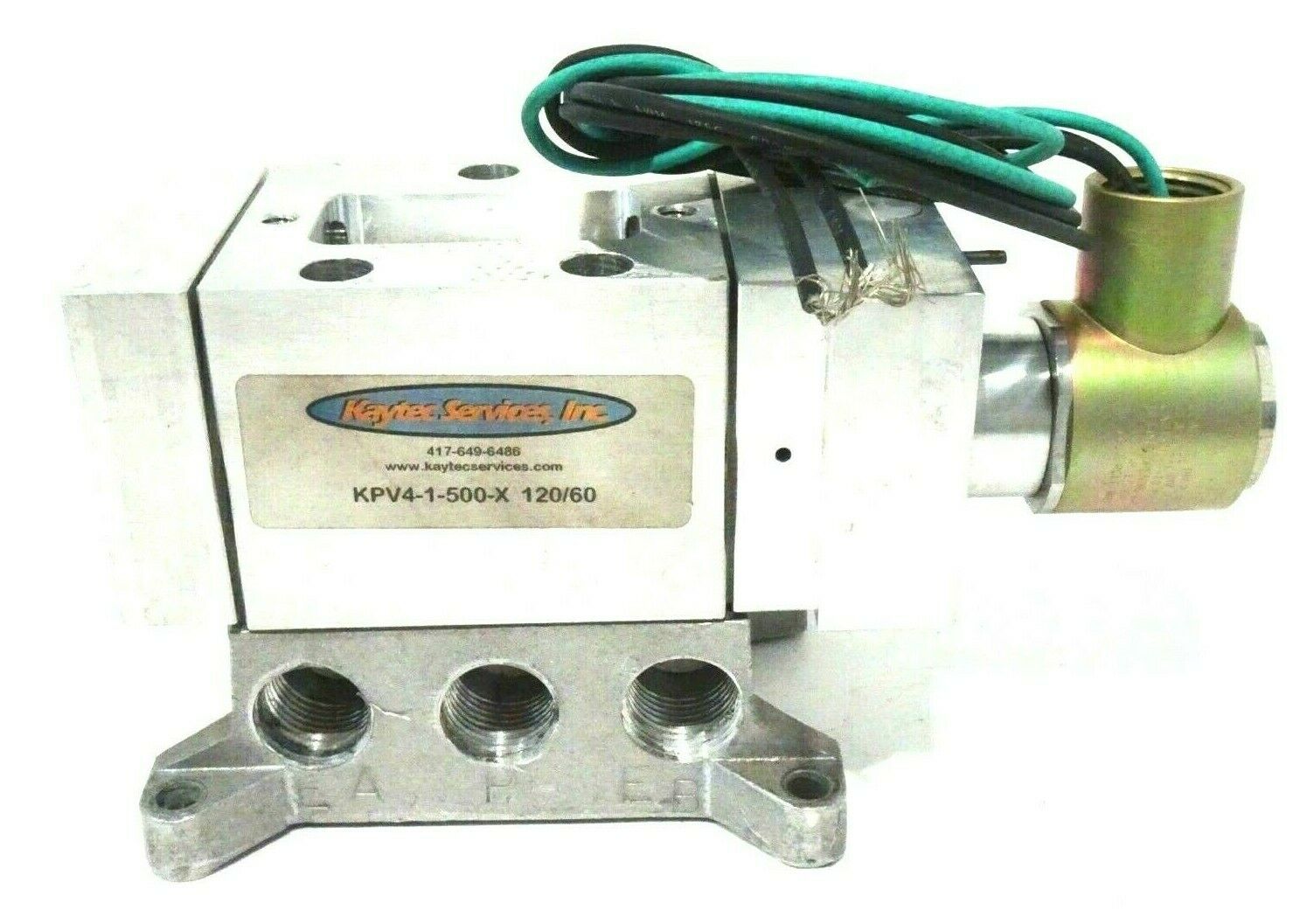USED KAYTEC SERVICES KPV4-1-500-X VALVE W/ 0E53HJDDCCM KPV41500X - SB ...