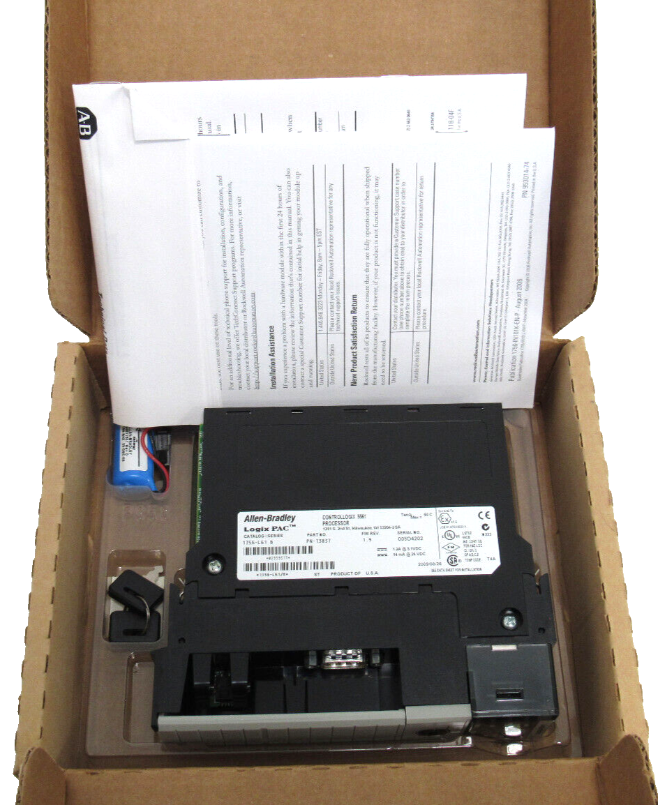 ALLEN BRADLEY 1756-L61 CPU MODULE SER.B 1756L61 NEW SURPLUS - SB ...
