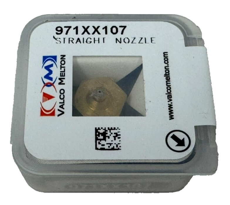 LOT OF 8 NEW VALCO MELTON 971XX107 STRAIGHT NOZZLES 0.50MM x 1.25MM ...