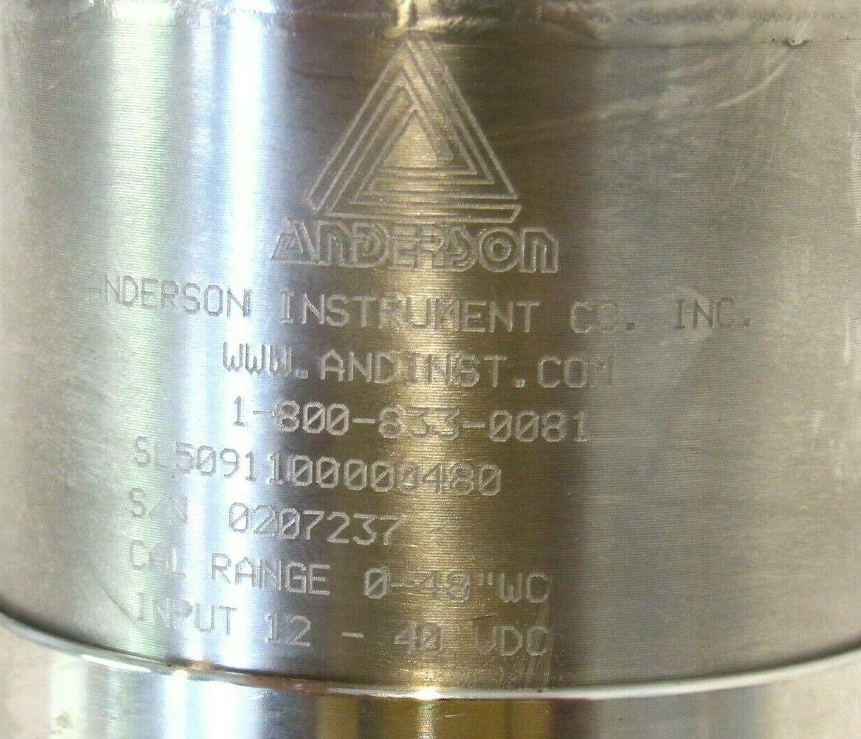 NEW ANDERSON SL5091100000480 LIQUID LEVEL TRANSMITTER SL/SX - SB ...