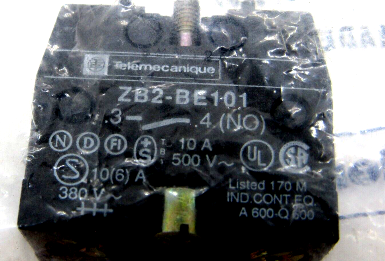 NEW LOT OF 9 TELEMECANIQUE ZB2BE101 CONTACT BLOCK - SB Industrial ...
