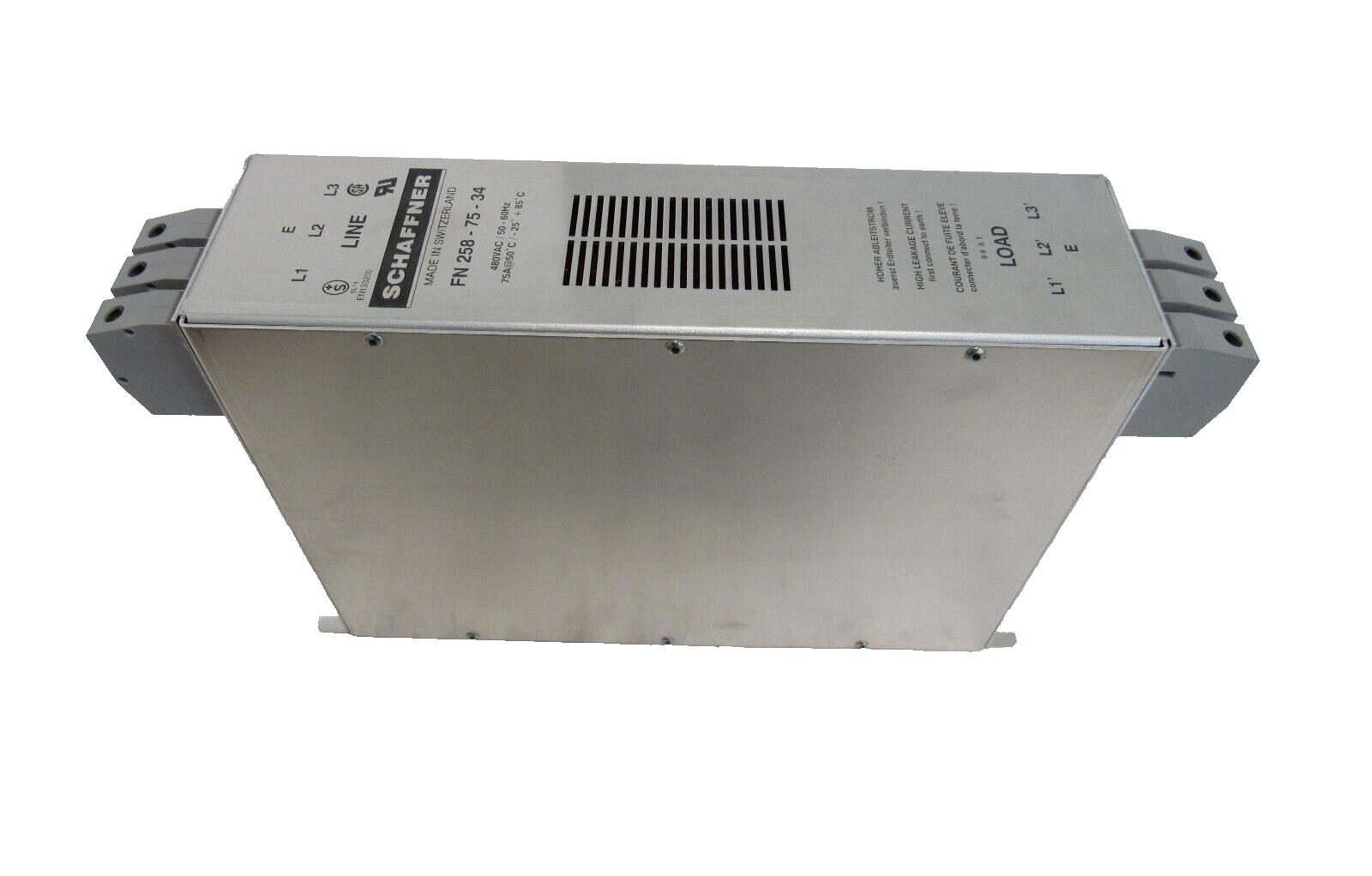 NEW SCHAFFNER FN258-75-34 RFI POWER LINE FILTER FN2587534 - SB ...