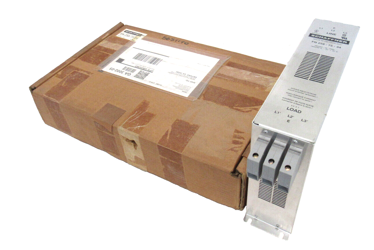 NEW SCHAFFNER FN258-75-34 RFI POWER LINE FILTER FN2587534 - SB ...