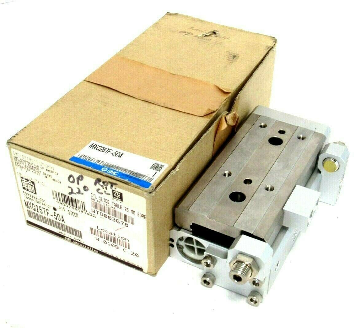 NEW SMC MXQ25TF-50A CYLINDER SLIDE TABLE MXQ25TF50A - SB Industrial ...