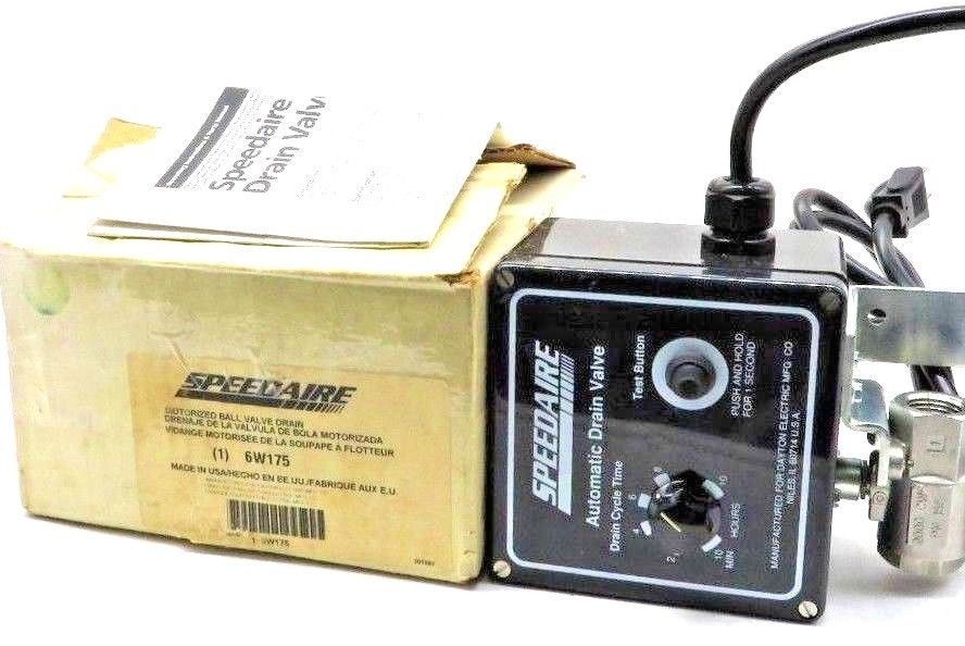 NEW SPEEDAIRE 6W175 MOTORIZED BALL VALVE DRAIN - SB Industrial Supply, Inc.
