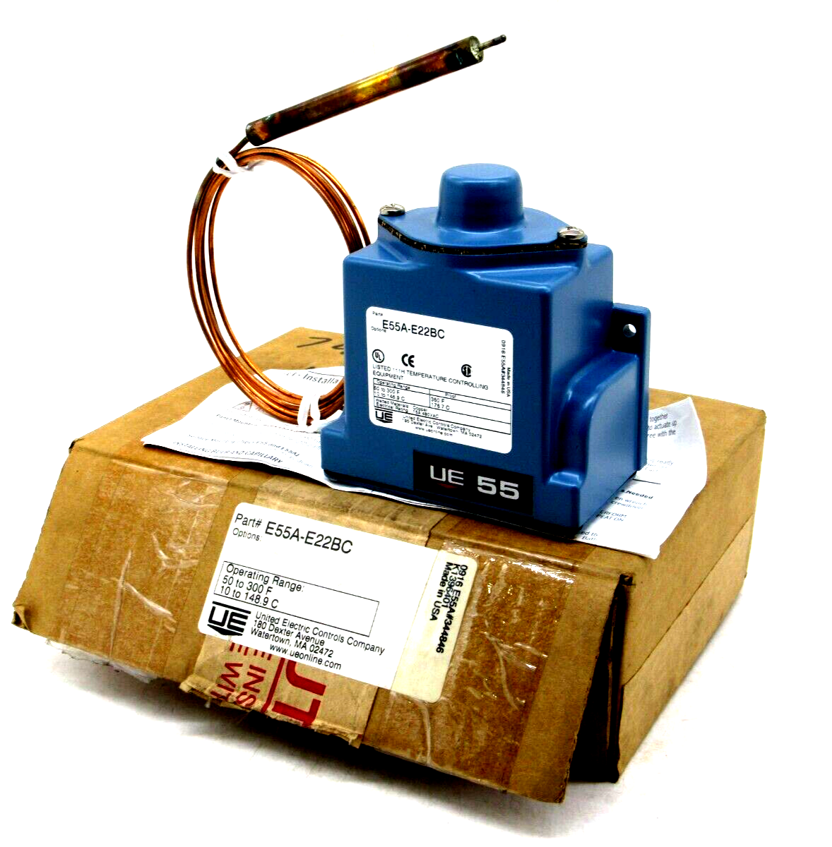 NEW UNITED ELECTRIC E55A-E22BC TEMPERATURE CONTROLLER E55AE22BC - SB ...