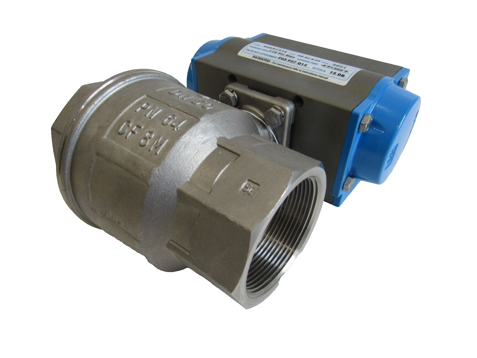 NEW VALBIA SR 63 S.05 ACUATOR W/VALPRES 2" DN50 64 CF 8M VALVE - SB ...
