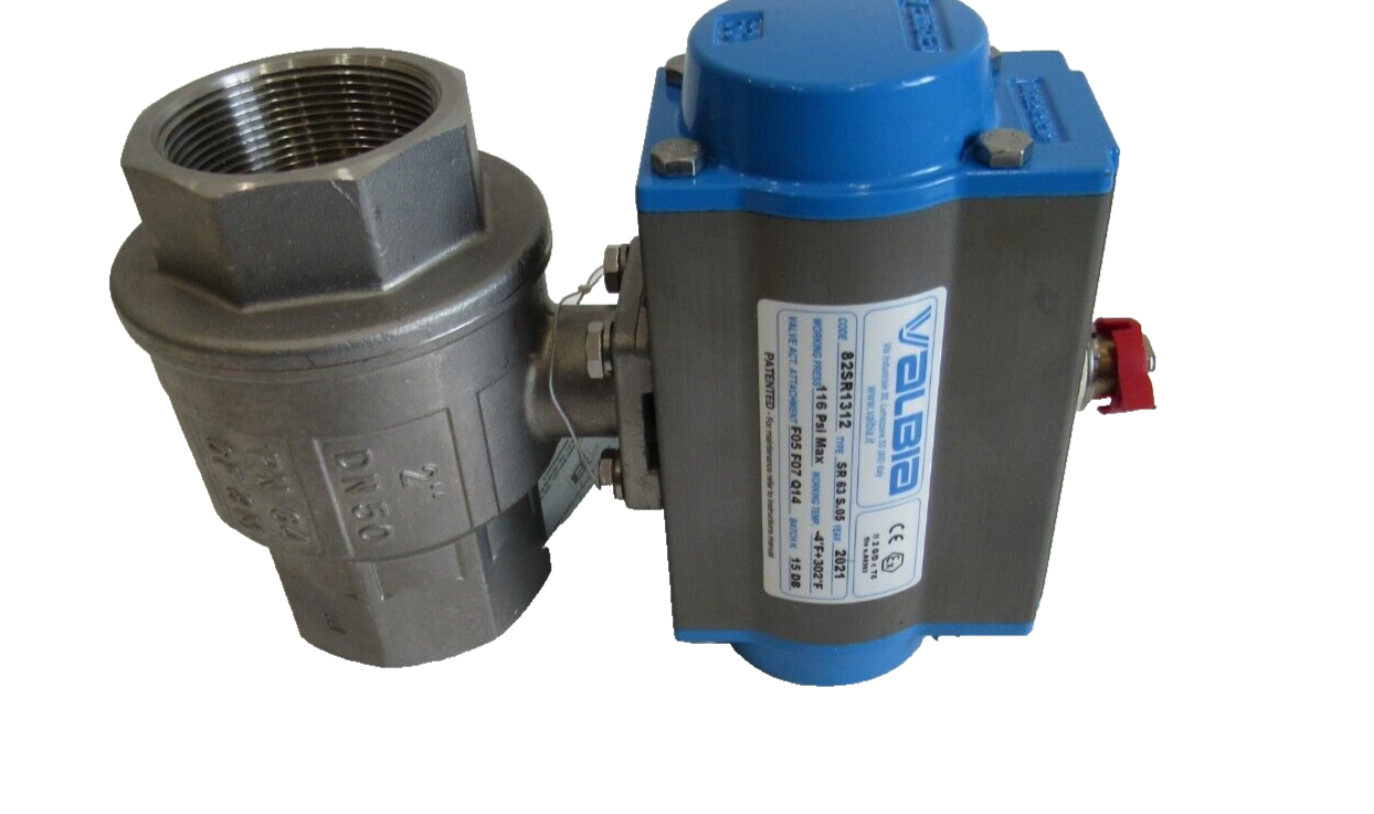 NEW VALBIA SR 63 S.05 ACUATOR W/VALPRES 2" DN50 64 CF 8M VALVE - SB ...