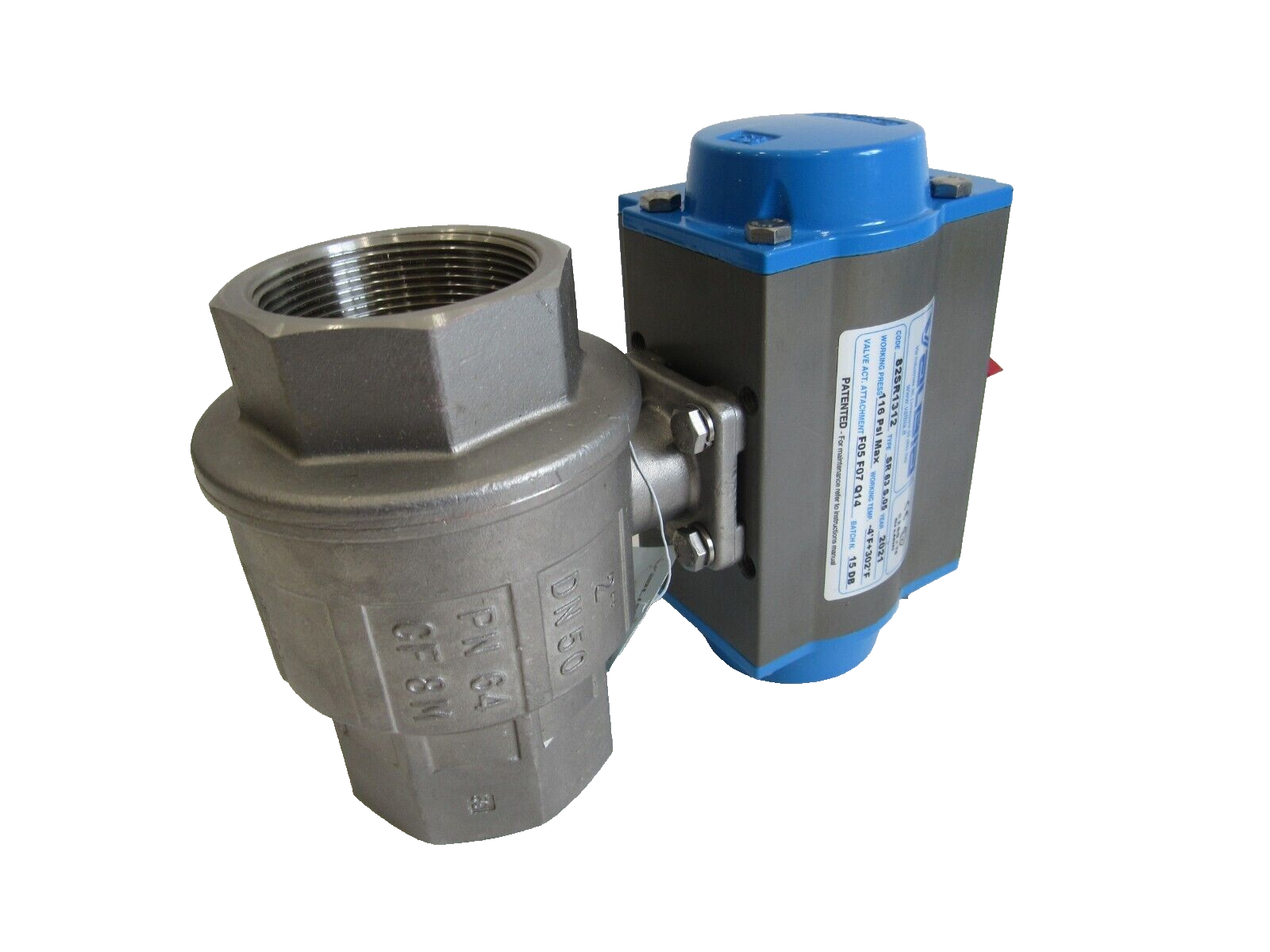 NEW VALBIA SR 63 S.05 ACUATOR W/VALPRES 2" DN50 64 CF 8M VALVE - SB ...