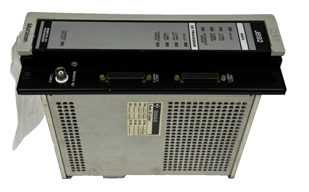 GOULD MODICON AS-J892-001 REMOTE I/O PROCESSOR J892-001 REFURBISHED ...